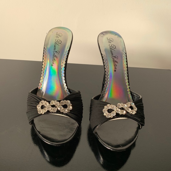 Shoes | Evening Stiletto Stain Jewel Black | Poshmark